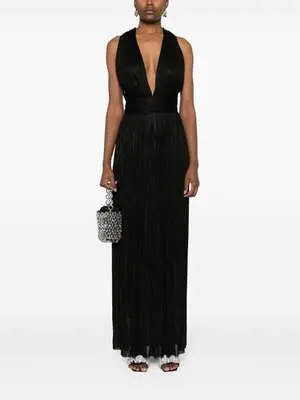 MARIA LUCIA HOHAN Kim Plissé Maxi Dress