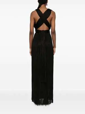 MARIA LUCIA HOHAN Kim Plissé Maxi Dress