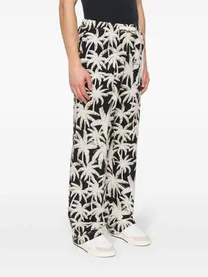 Palm Angels Palm-tree Print Loose Trousers