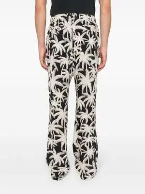 Palm Angels Palm-tree Print Loose Trousers