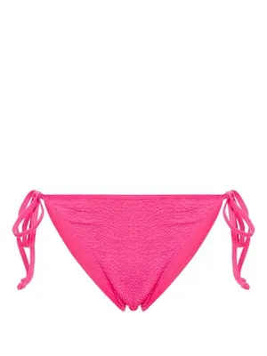 Bond Eye Anisha Seersucker Bikini Bottom - Pink