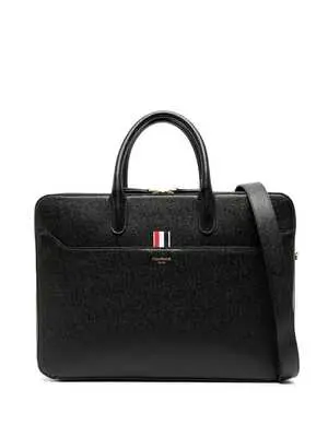 Thom Browne Grosgrain-loop Tote