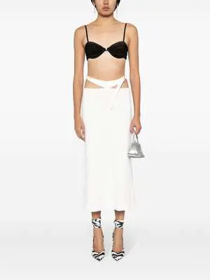 Attico Cut-out Midi Skirt