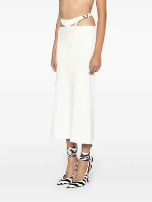 Attico Cut-out Midi Skirt