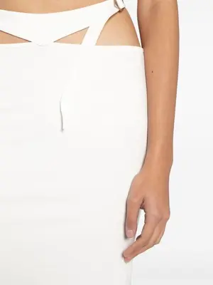 Attico Cut-out Midi Skirt