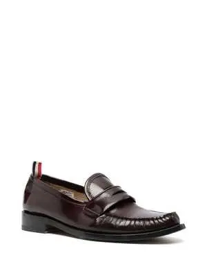 Thom Browne Soft Spazzolato Leather Pleated Loafers
