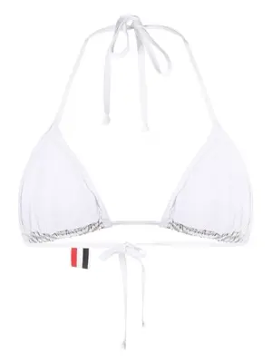 Thom Browne Logo-patch Bikini Top