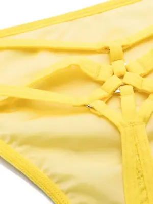 Marlies Dekkers Space Odyssey Sheer-lace Thong - Yellow