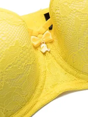 Marlies Dekkers Space Odyssey Floral-lace Push-up Bra - Yellow