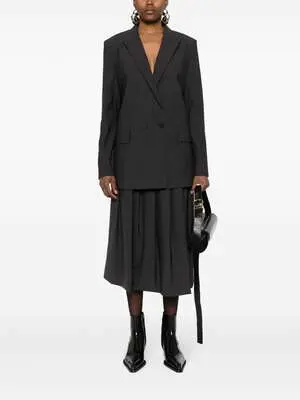 Fabiana Filippi Double-breasted Blazer - Grey