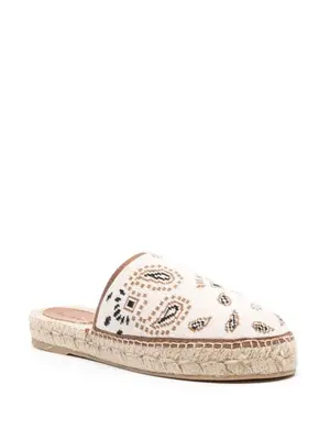 Alanui Bandana-jacquard Espadrilles - Neutrals