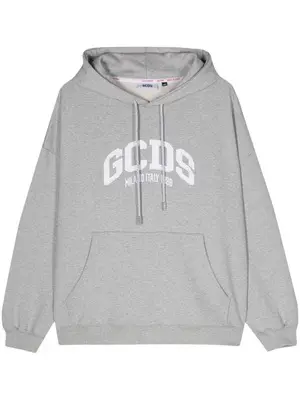 Gcds Logo-embroidered Hoodie