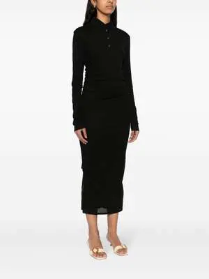 Nanushka Verity Ruched Maxi Dress