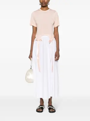 Simone Rocha Bow-detail T-shirt - Pink
