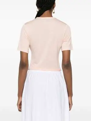 Simone Rocha Bow-detail T-shirt - Pink