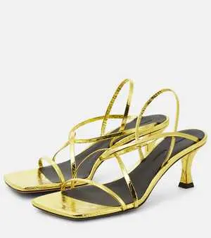 Proenza Schouler 60 Leather Slingback Sandals