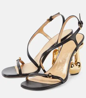 JW Anderson Sculptural Heel Leather Sandals