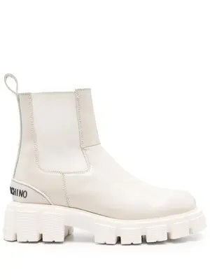 Moschino Logo-lettering Ankle Boots