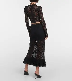Rabanne Lace Midi Skirt