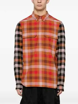 Rick Owens Plaid Flannel Shirt