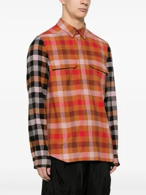 Rick Owens Plaid Flannel Shirt