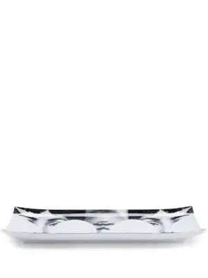 FORNASETTI Tema E Variazioni N.242 Porcelain Ashtray - White