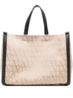 Valentino Garavani Vlogo Print Tote - Neutrals