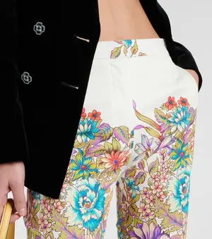 Etro Floral Flared Pants