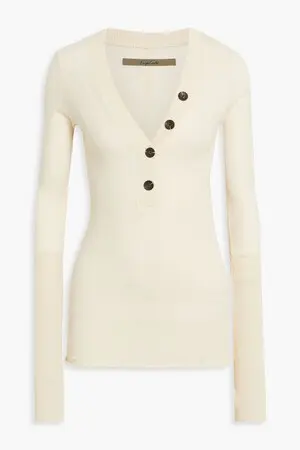 Enza Costa Cotton And Cashmere-blend Jersey Top
