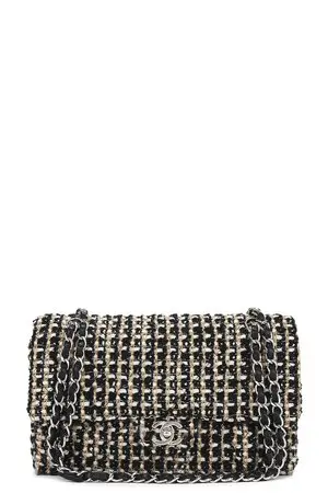 Chanel Tweed Double Flap Bag