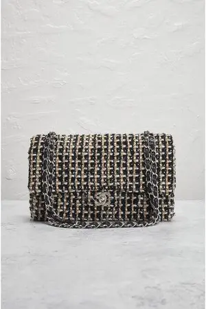 Chanel Tweed Double Flap Bag