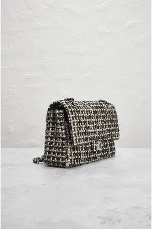 Chanel Tweed Double Flap Bag