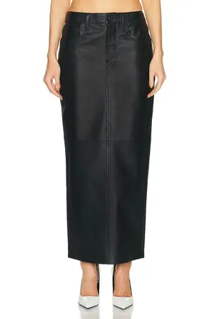 Leather Column Skirts