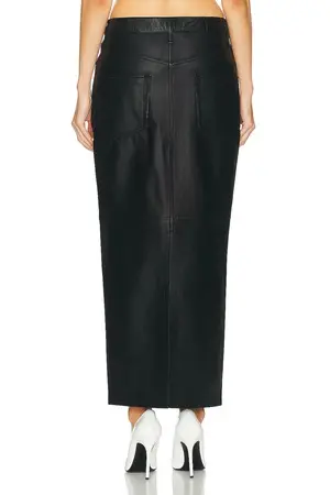 Wardrobe.NYC Leather Column Skirt