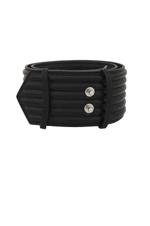 Alaïa Padded Leather Belt - Noir
