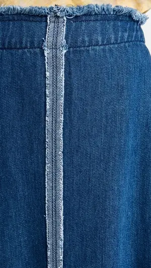Raquel Allegra Aurora Denim Skirt