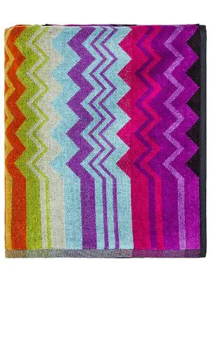 Missoni Giacomo Bath Towel In Purple