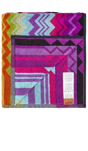Missoni Giacomo Bath Towel In Purple