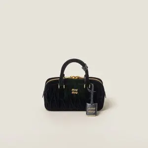 Miu Miu Arcadie Matelassé Velvet Bag