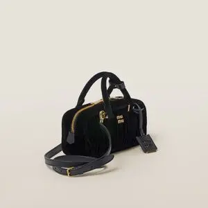 Miu Miu Arcadie Matelassé Velvet Bag