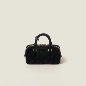 Miu Miu Arcadie Matelassé Velvet Bag