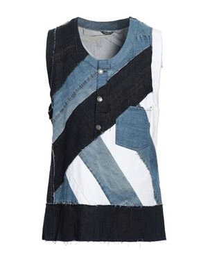 Dolce & Gabbana Denim Patchwork Tank Top - Blue