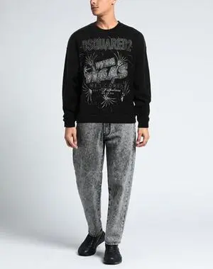 Dsquared2 Fleece Sweatshirt With Rhinestone Detailing