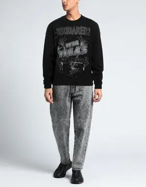 Dsquared2 Fleece Sweatshirt With Rhinestone Detailing