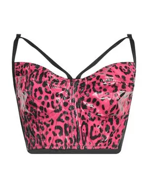 Dolce & Gabbana Leopard-print Crop Top - Pink