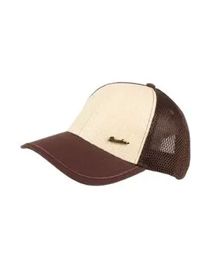 Borsalino Faux Raffia Baseball Cap - Brown