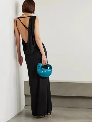 Michael Lo Sordo Twisted Draped Jersey Gown