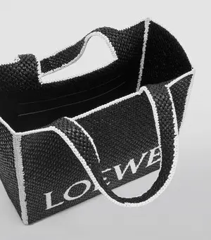 Loewe X Paula's Ibiza Large Font Tote Bag - Black