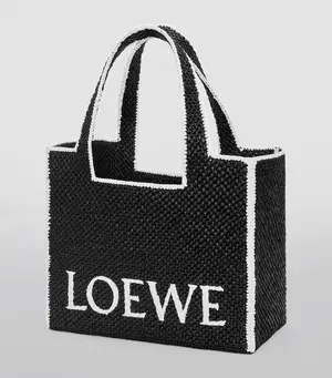 Loewe X Paula's Ibiza Large Font Tote Bag - Black