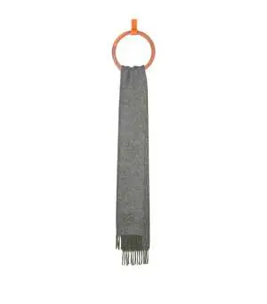 Loewe Bicolour Anagram Scarf Grey